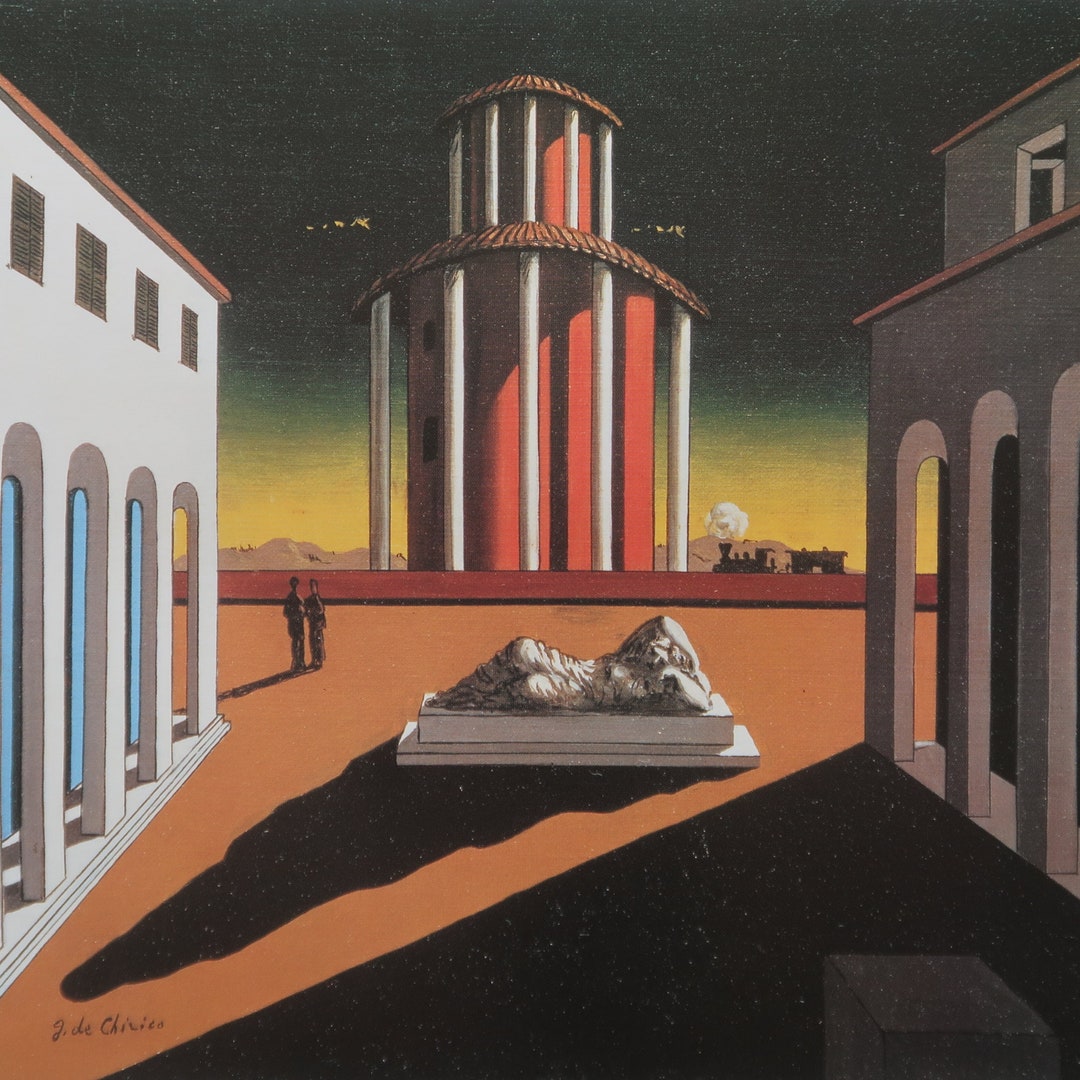 Giorgio De Chirico Vintage Print 2002 | "piazza D'italia" (1915) | Home ...