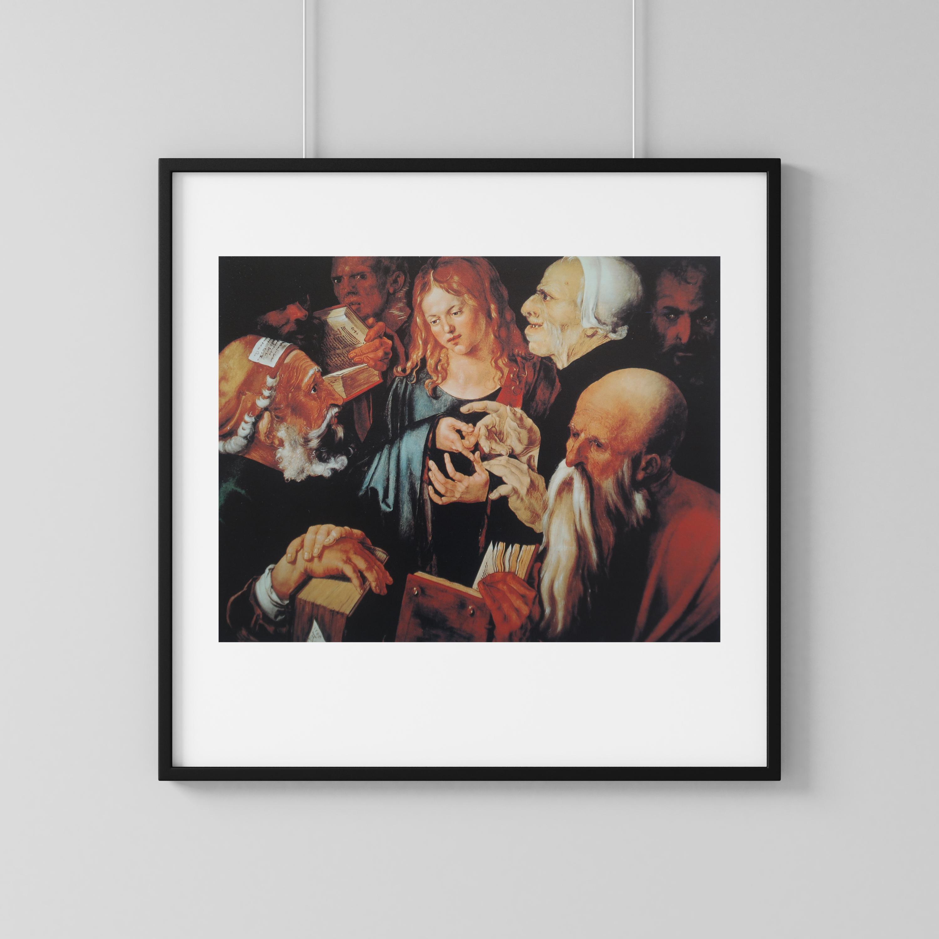 Albrecht Durer "christ Among the Doctors" Vintage Art Print (1988 ...