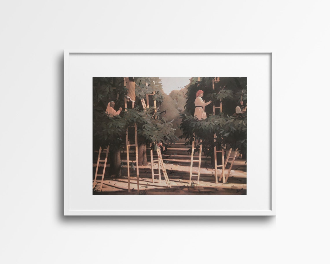 Pyke Koch Vintage Print 1989 the Harvest 1953 Home Decor Wall Art Art ...