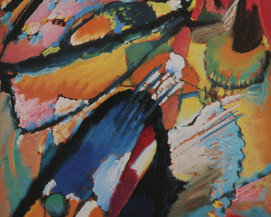 Wassily Kandinsky Vintage Print 1989 | "angel of the Doomsday" (1911 ...