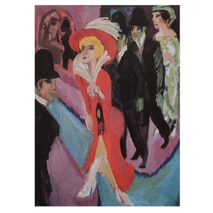 Ernst Kirchner Vintage Print 1984 | "street Scene" (1914-25) | Home ...