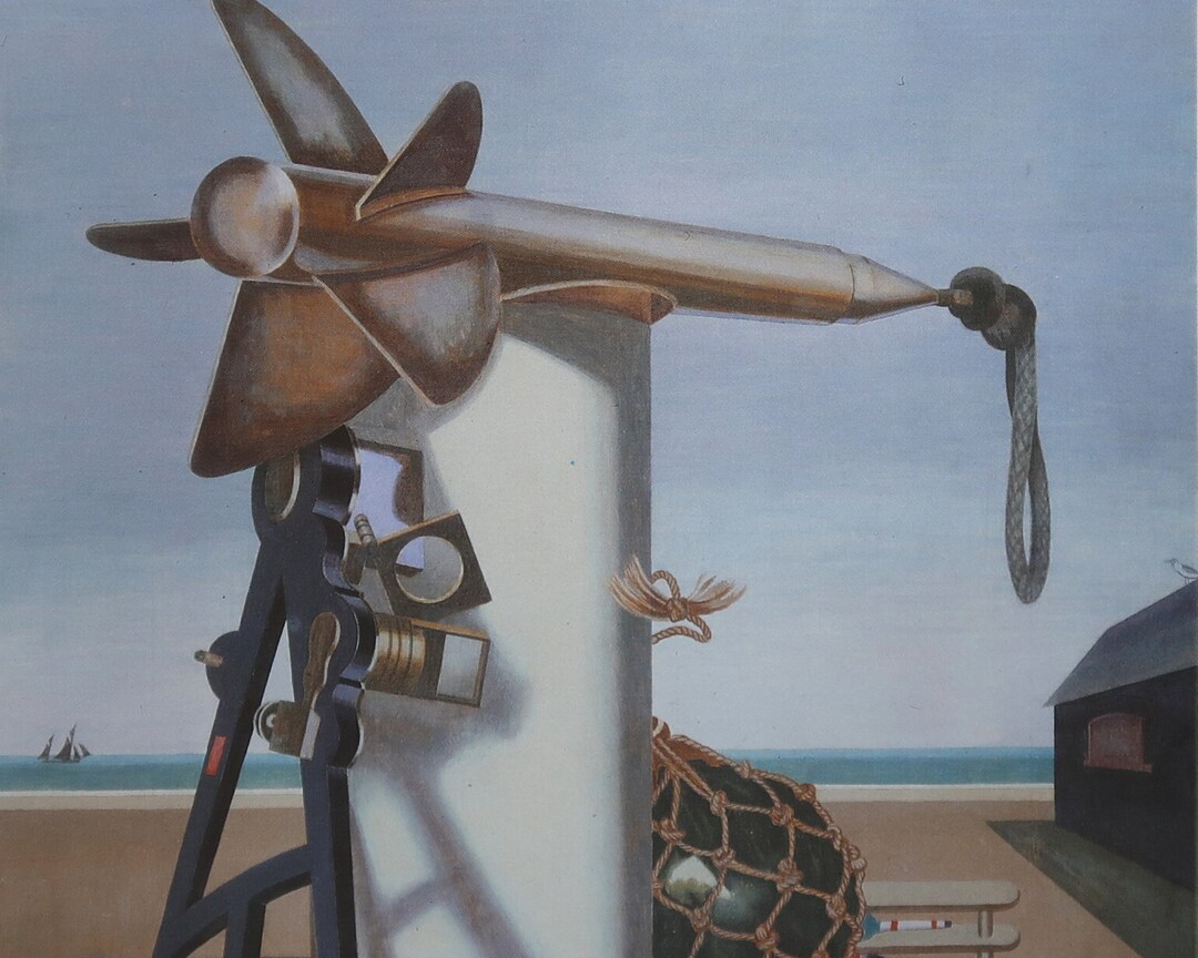 Edward Wadsworth Vintage Print 1988 | "north Sea" (1928) | Art Print ...