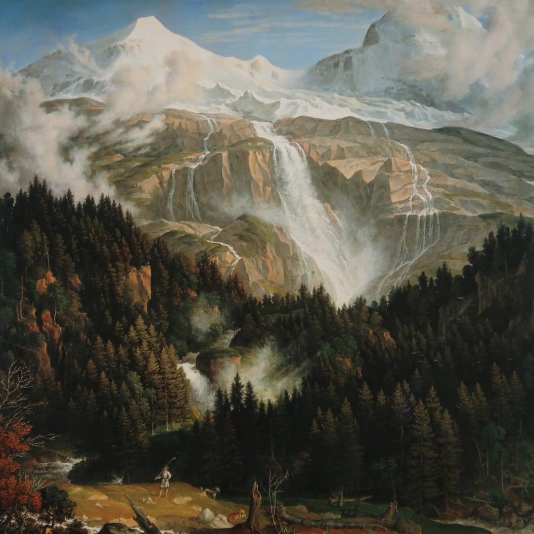 Joseph Koch Vintage Print 2000 | "the Schmadribach Falls" (1821-22 ...
