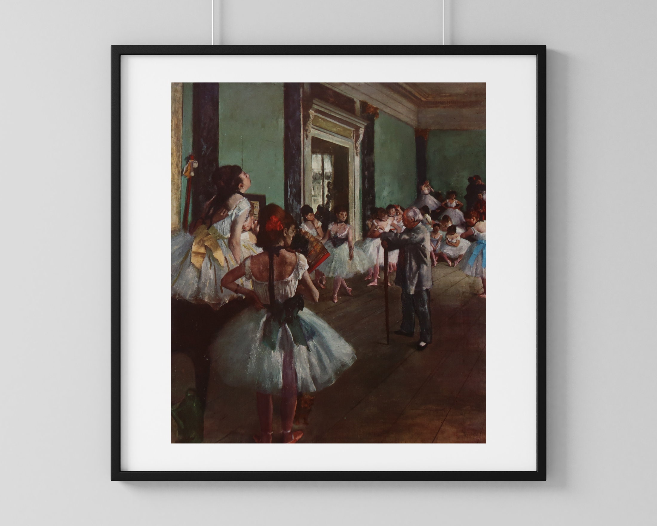 Edgar Degas Vintage Print 1976 the Dancing Class 1874 Home Decor Wall ...