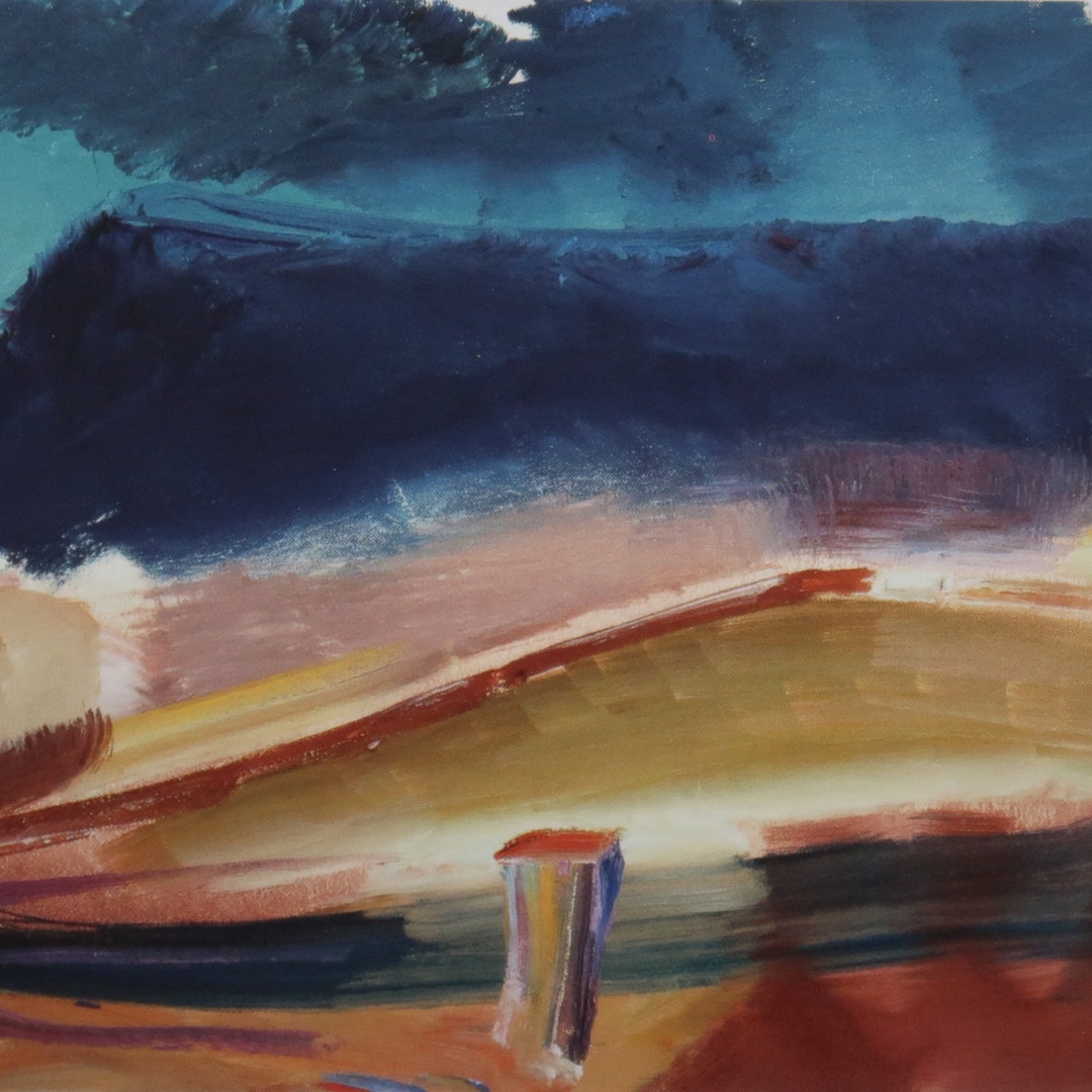 Ivon Hitchens Vintage Print 2002 black Down 2 1969 Home Decor Wall Art ...