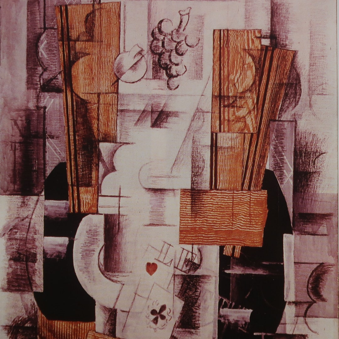 Georges Braque Vintage Print 1986 still Life With Playing Cards 1913 ...