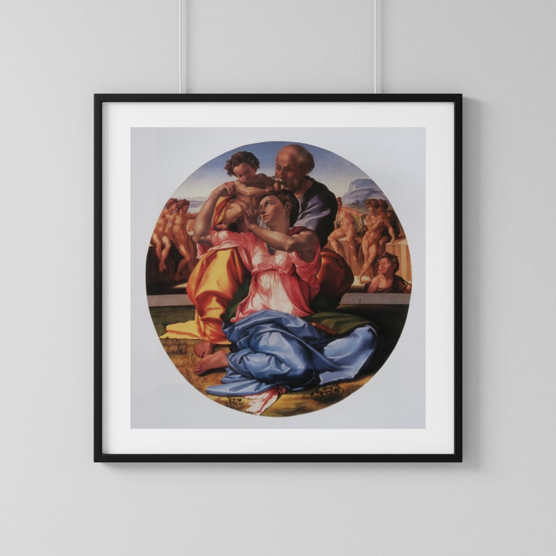 Michelangelo Vintage Print 1994 | "the Doni Tondo" (1503-4) | Home ...