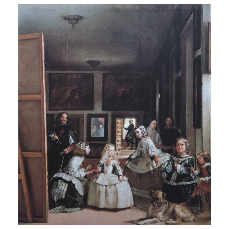 Diego Velazquez Vintage Print 2000 las Meninas 1656 Home Decor Wall Art ...