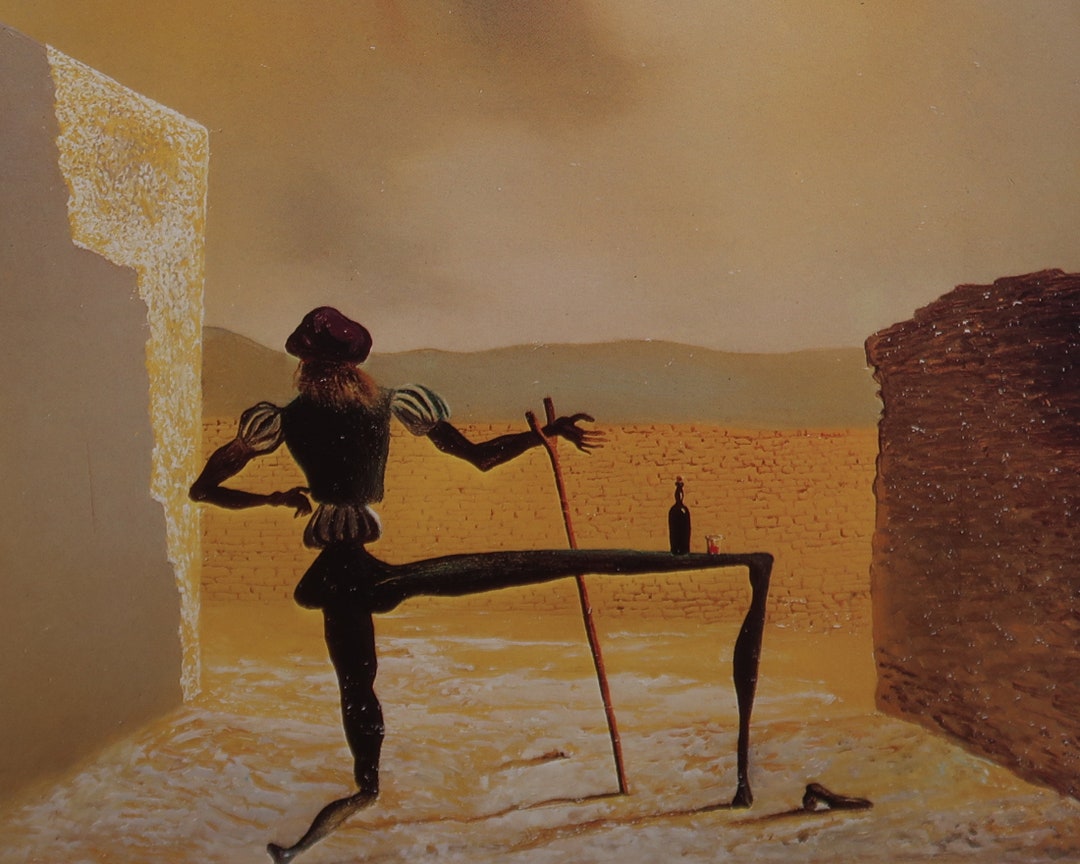 Salvador Dali Vintage Print 1990 | "the Ghost of Vermeer of Delft ...