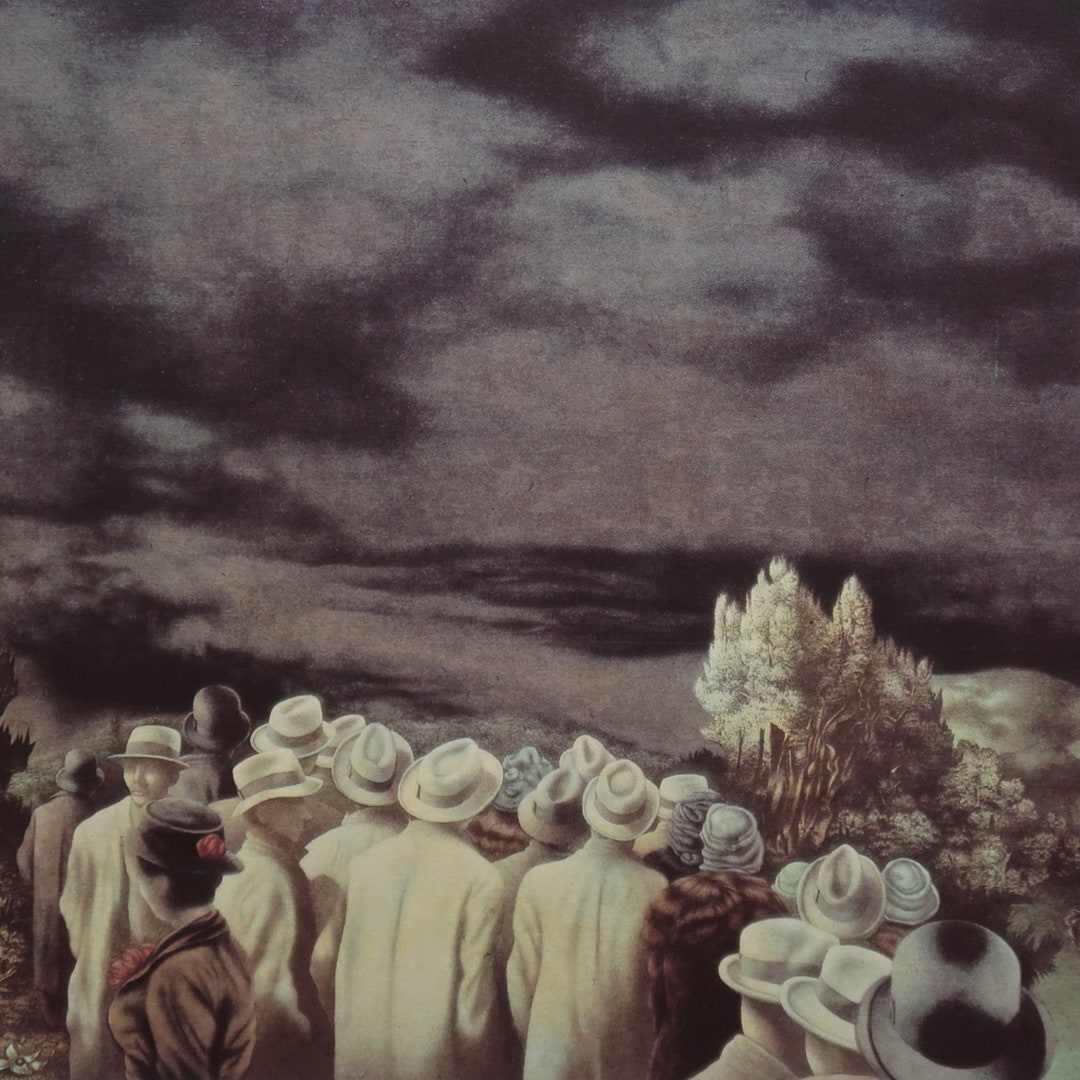 Richard Oelze Vintage Print 1985 expectation 1935 Home Decor Wall Art ...