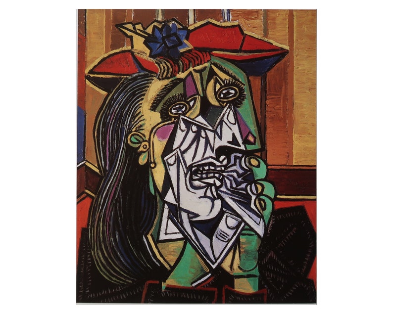 Pablo Picasso Vintage Print 2000 Weeping Woman 1937 Home Decor Genuine ...