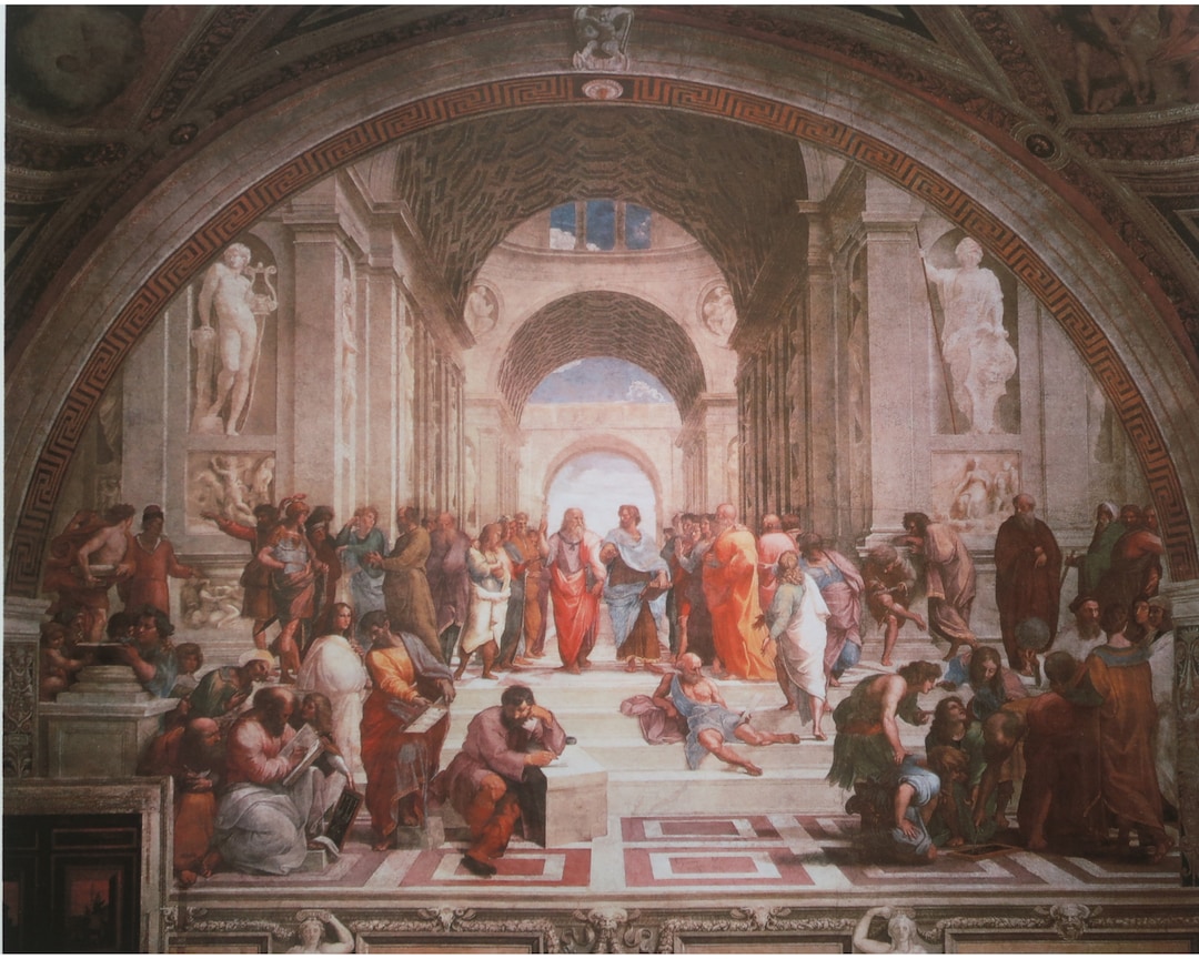 Raphael Vintage Print 2000 | "the School of Athens" (1508-11) | Home ...