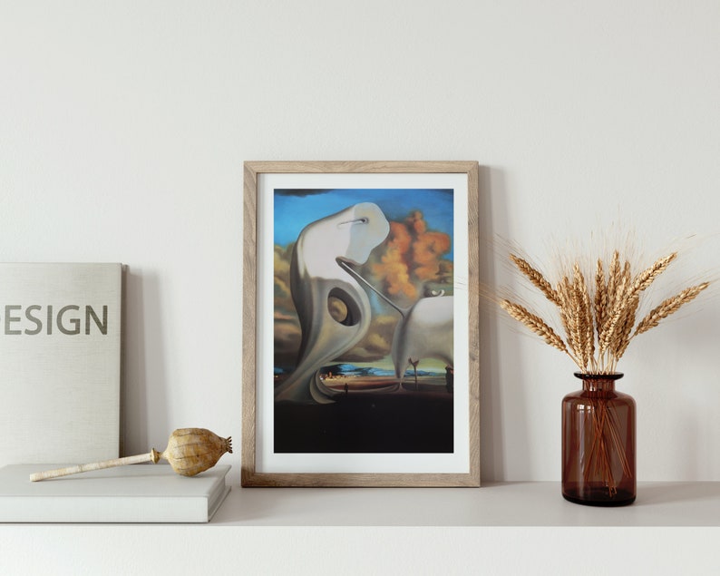 Salvador Dali Vintage Print 1997 | "the Architectonic Angelus of Millet ...