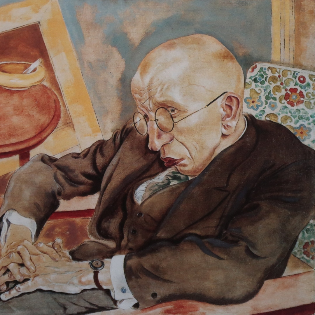 George Grosz Vintage Print 1985 | "portrait of Herrmann-neisse" (1927 ...