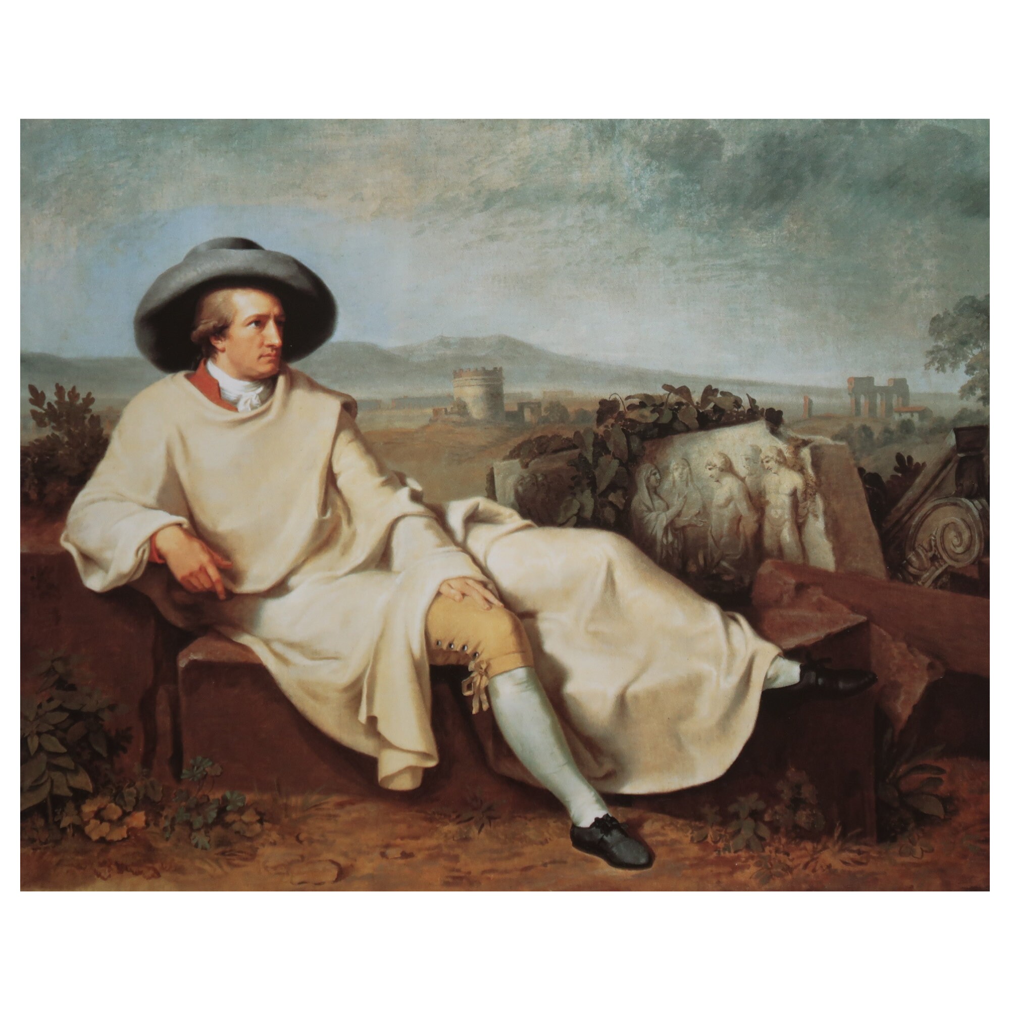 Johann Heinrich Tischbein Vintage Print 2000 | "goethe in the Roam Campagna" (1786) | Home Decor ...