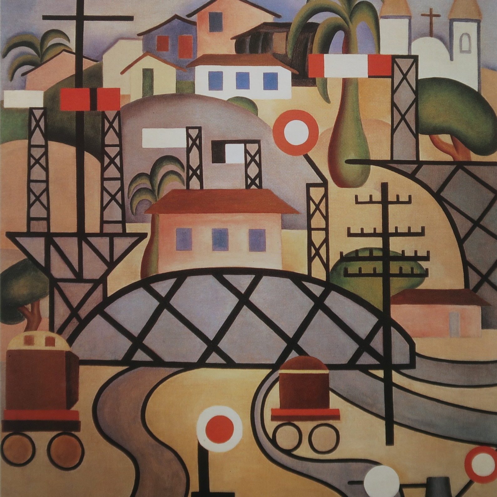 Tarsila Do Amaral Vintage Print 2002 | "central Railroad of Brazil ...