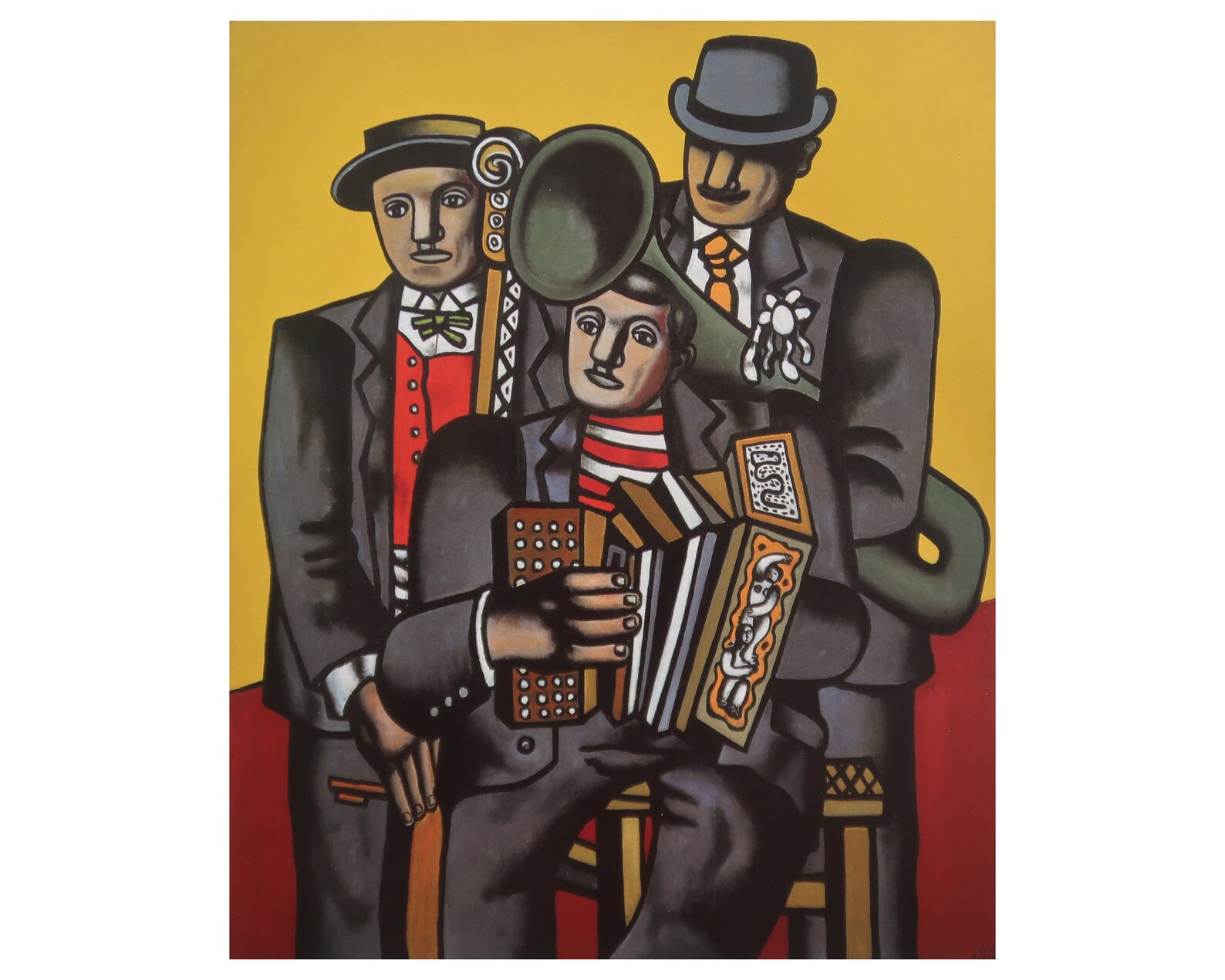 Fernand Leger Vintage Print 2000 three Musicians 1944 Home Decor Wall ...