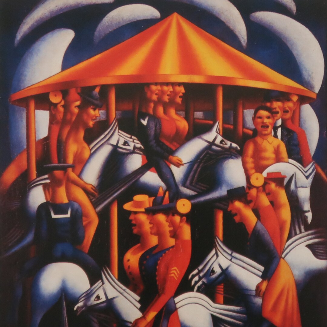 Impression vintage de Mark Gertler 1994 Le manège 1916 Décoration d ...
