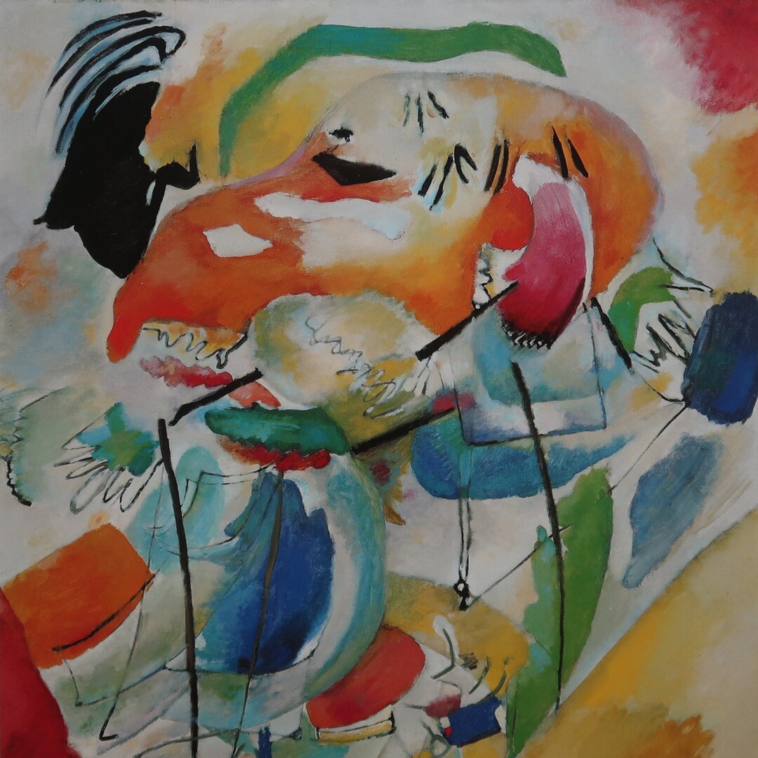 Wassily Kandinsky Vintage Print 1985 | "sea Battle" (1913) | Home Decor ...