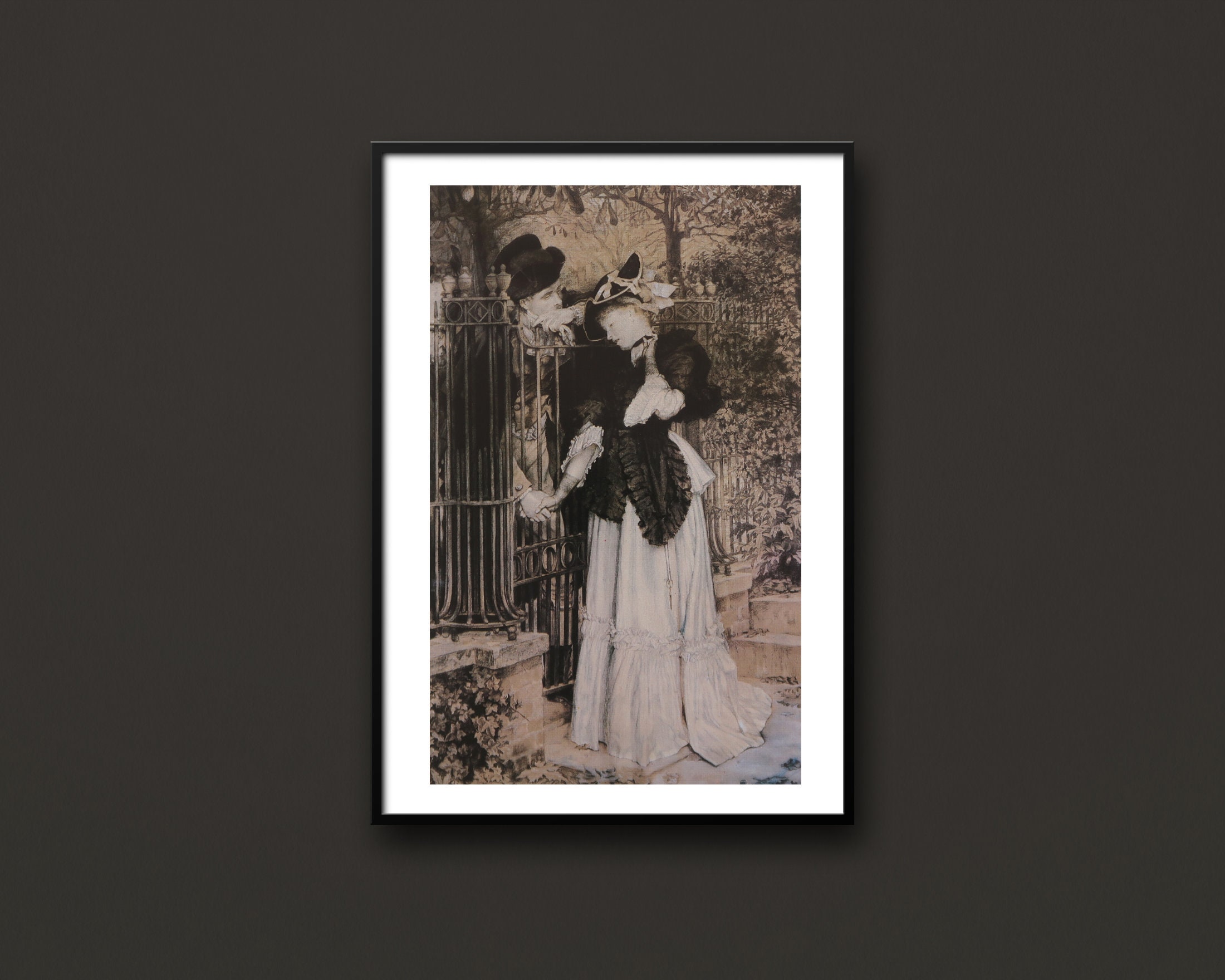 Jacques Joseph Tissot Vintage Print 1978 | "goodbyes" (c1873) | Art ...
