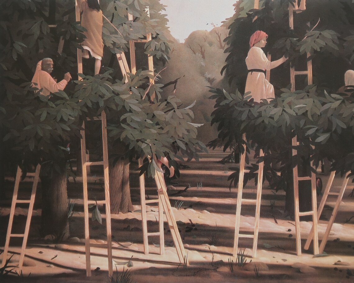 Pyke Koch Vintage Print 1989 the Harvest 1953 Home Decor Wall Art Art ...