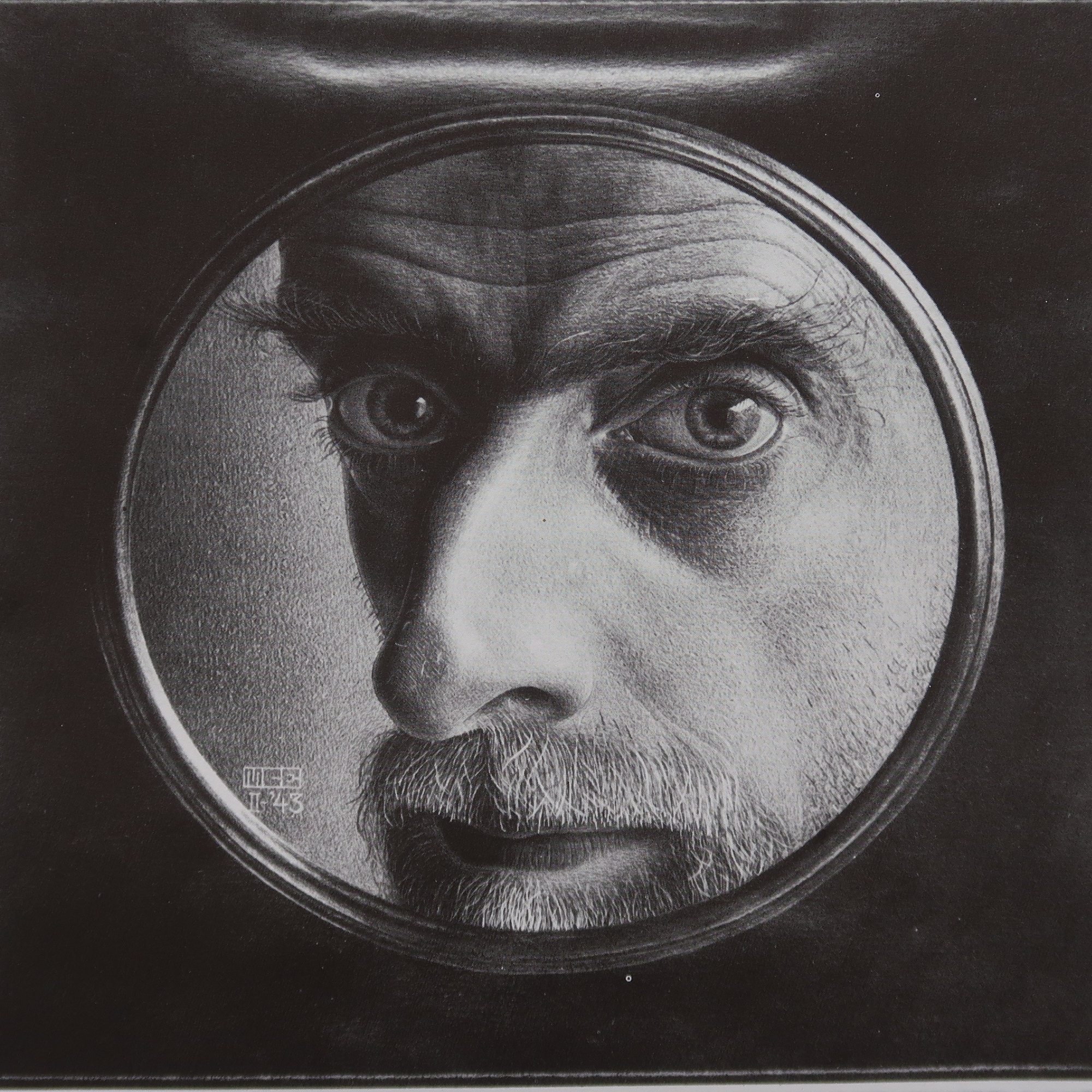 MC Escher Vintage Print 1971 | "self-portrait" (1943) | Home Decor ...