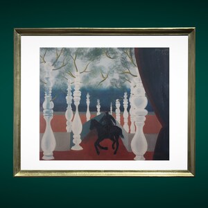 Rene Magritte Vintage Print 1992 | "the Lost Jockey" (1926) | Home Decor | Wall Art | Art Print ...