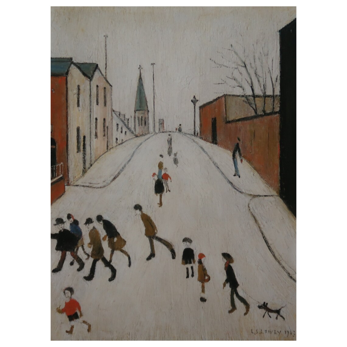 L.S. Lowry Vintage Print 2000 | "church Street, Clitheroe" (1963 ...