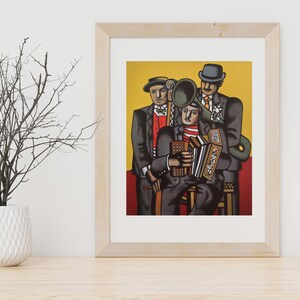 Fernand Leger Vintage Print 2000 three Musicians 1944 Home Decor Wall ...