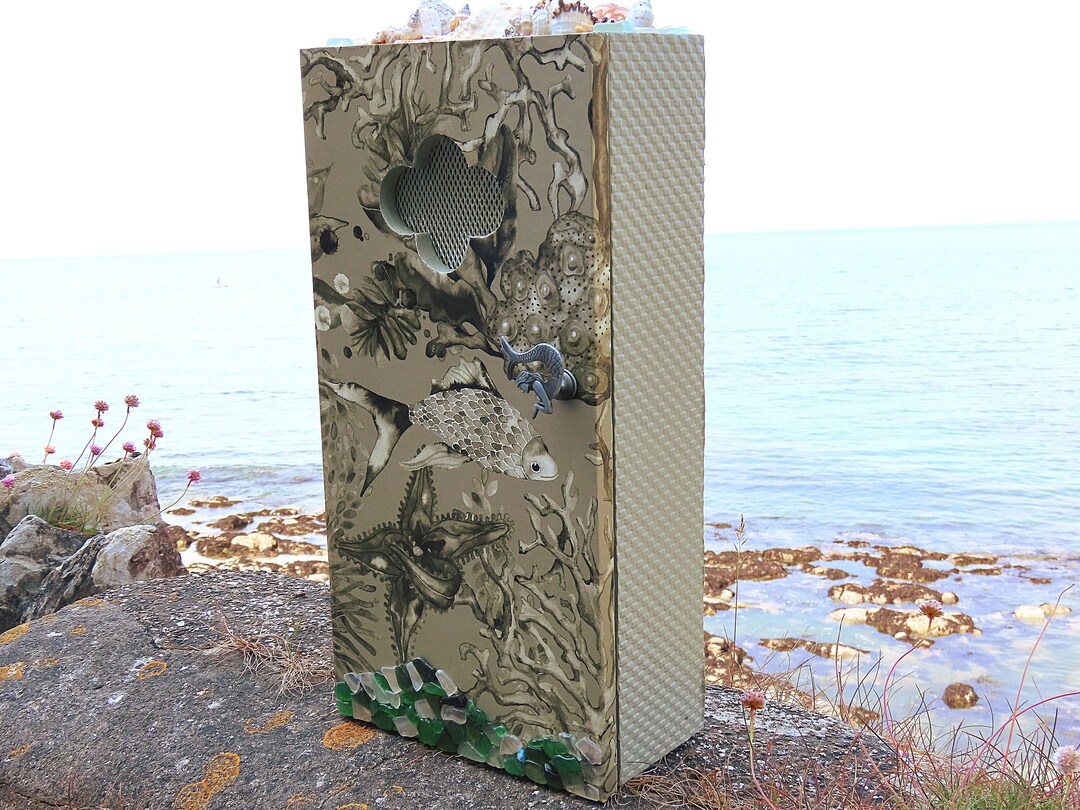 Mermaid's Locker; Featuring Designer Wallpaper by Nadja Wedin, Seashell ...