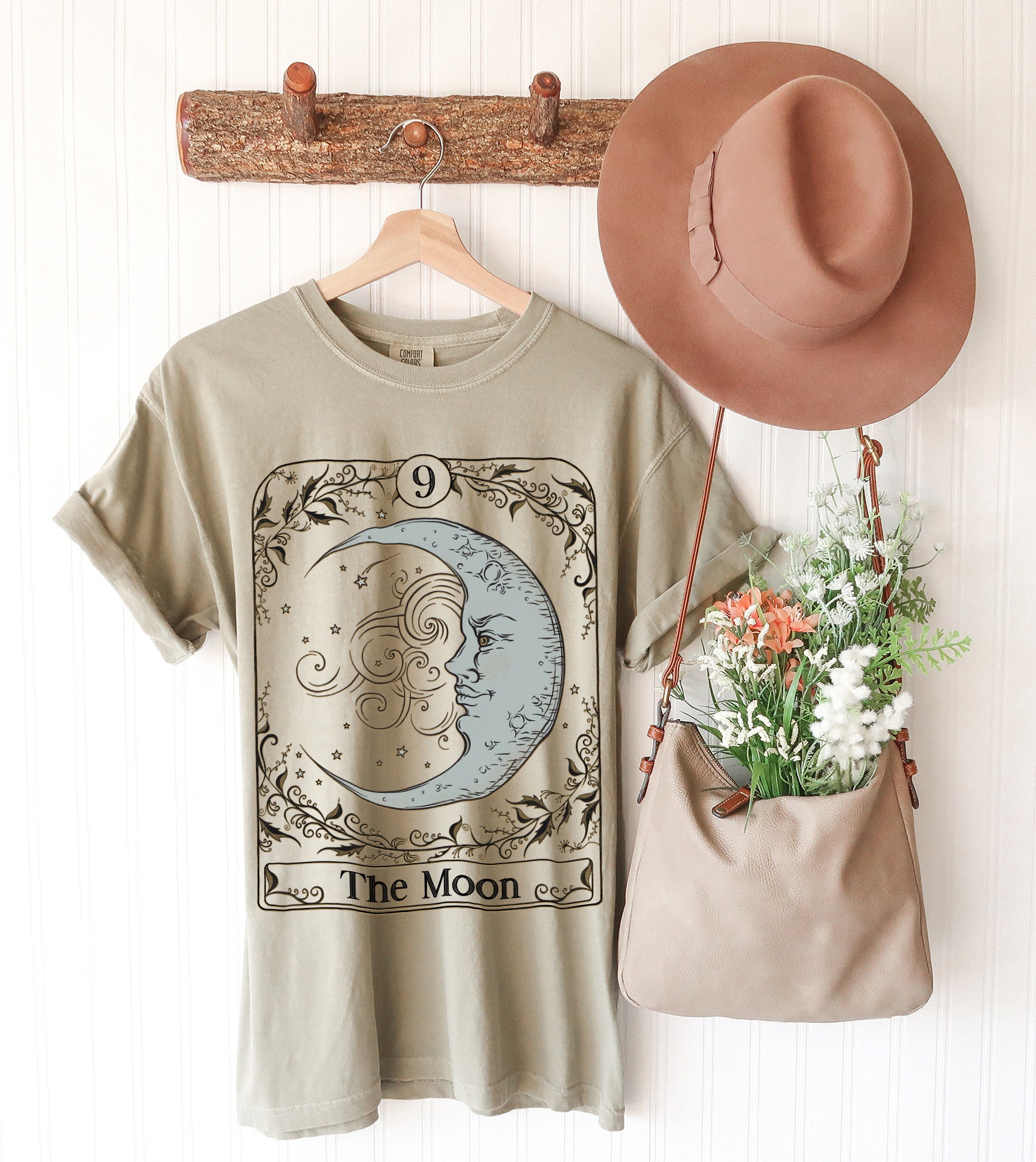 The Moon Custom Tarot Card Tshirt Vintage Aesthetic Comfort - Etsy