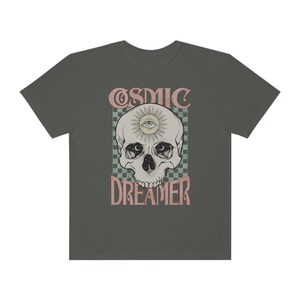 Cosmic Dreamer Retro Comfort Colors Unisex Tshirt, Mystical Celestial ...