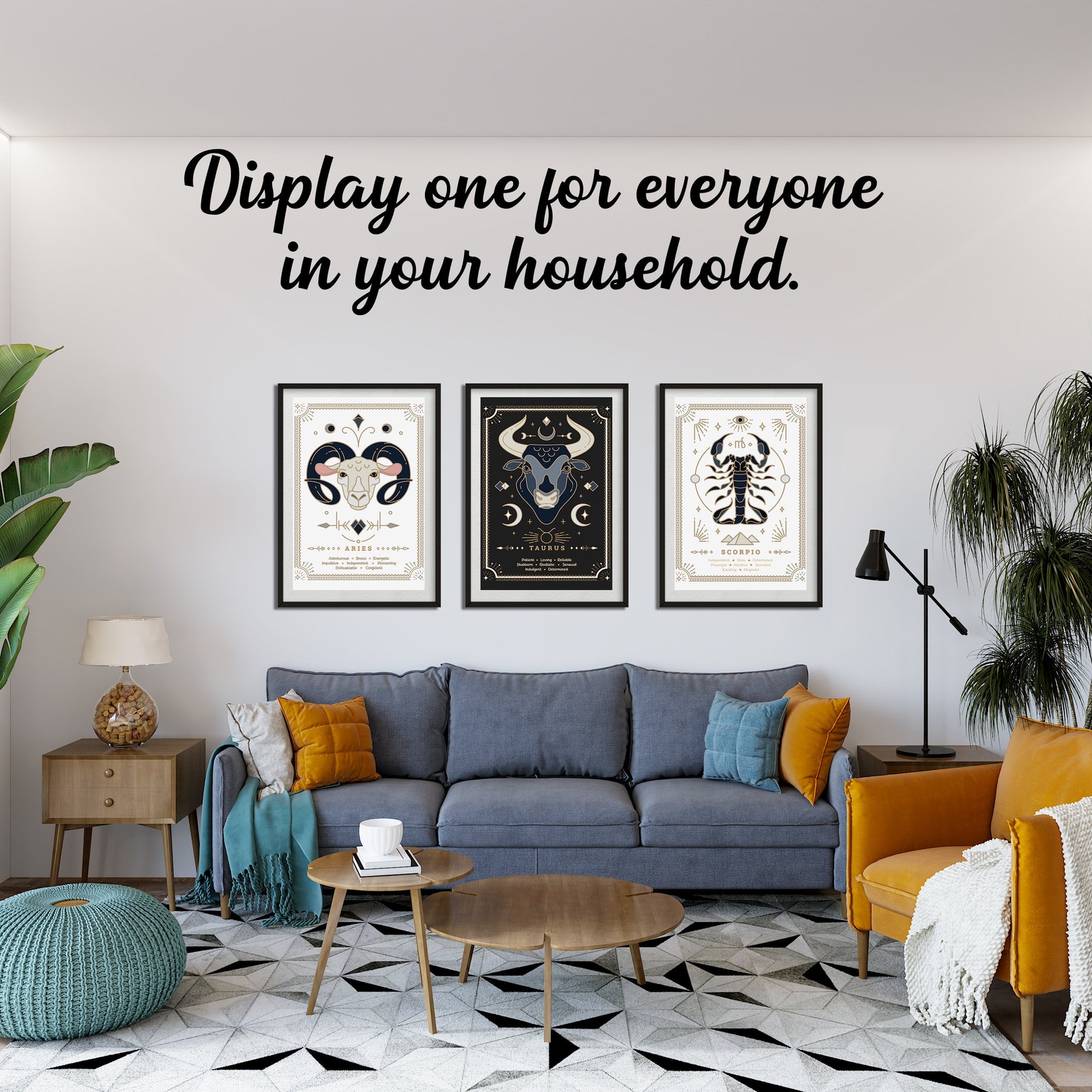 Cancer Zodiac Sign Poster Print Astrology Witchy Home Decor - Etsy