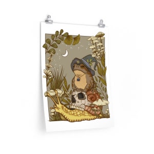Witchy Frog Poster Wall Decor, Swamp Witch Wall Art, Boho Wall Decor ...