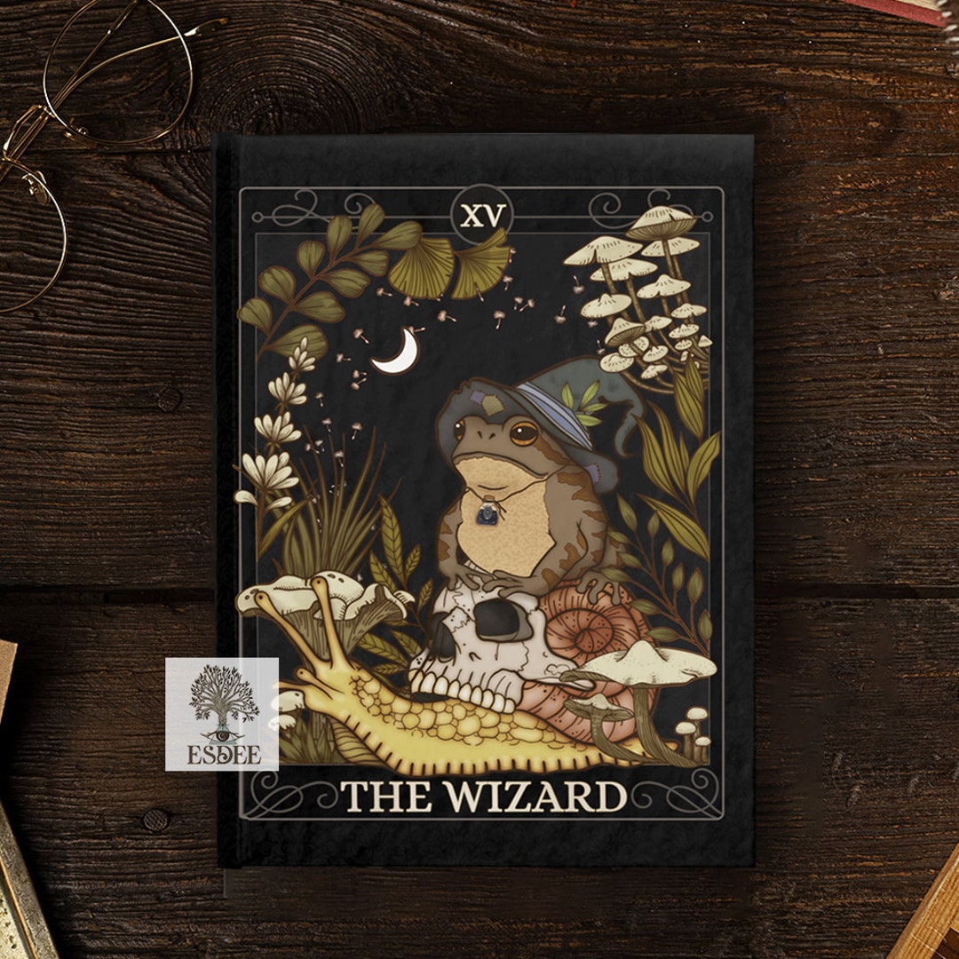 Wizard Frog Tarot Card Hardcover Journal: Fairycore Grimoire - Etsy