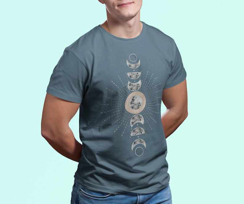 Moon Phase T-shirt Lunar Tshirt Astronomy Gifts Graphic - Etsy