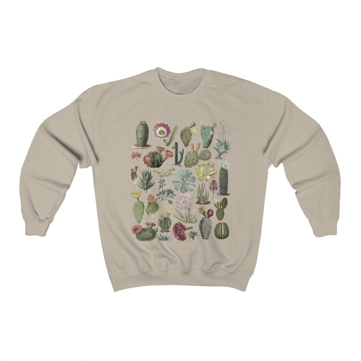 Cactus Shirt Fall Sweatshirt Crewneck Sweatshirt Succulent - Etsy
