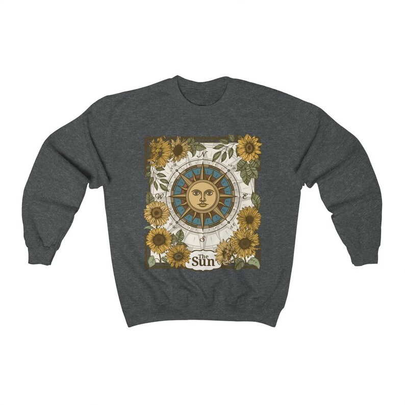 The Sun Vintage Crewneck Sweatshirt Sunflower Shirt - Etsy