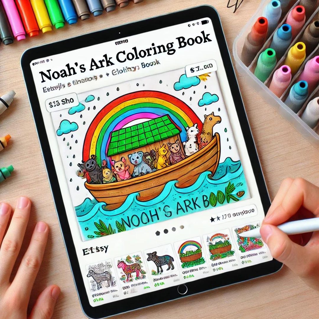 Bible Stories Printable Colouring Book – Fun Bible Story for Children ...