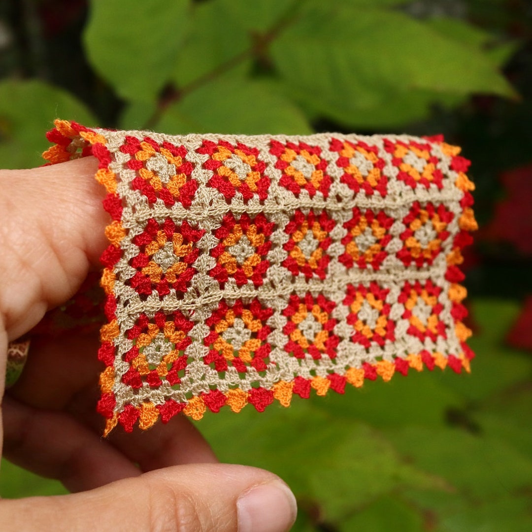 Custom Miniature Granny Square Blanket Choose Colours - Etsy