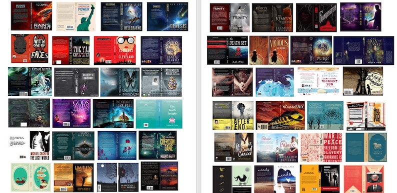 1:6 SCALE - Printable Miniature Book Covers #1 - 56 Covers - Etsy