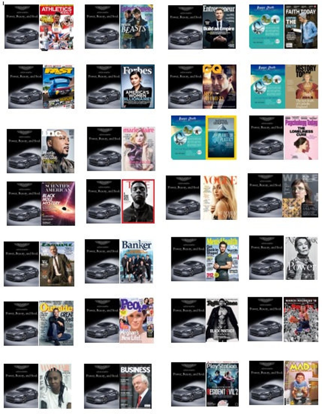 1:12 SCALE - Printable Miniature Magazine Covers #1 - 28 Covers in PDF ...