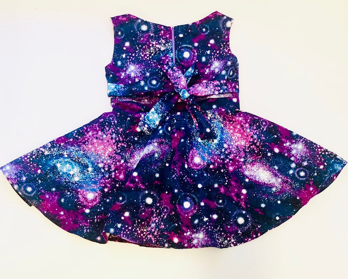 Girls Galaxy Dress Space Dress for Girls Toddler Stars - Etsy