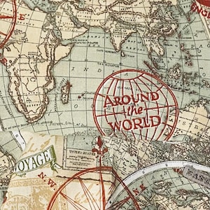 Girls Travel Dress, Around the World, Map Dress, Globe Dress, Vacation ...