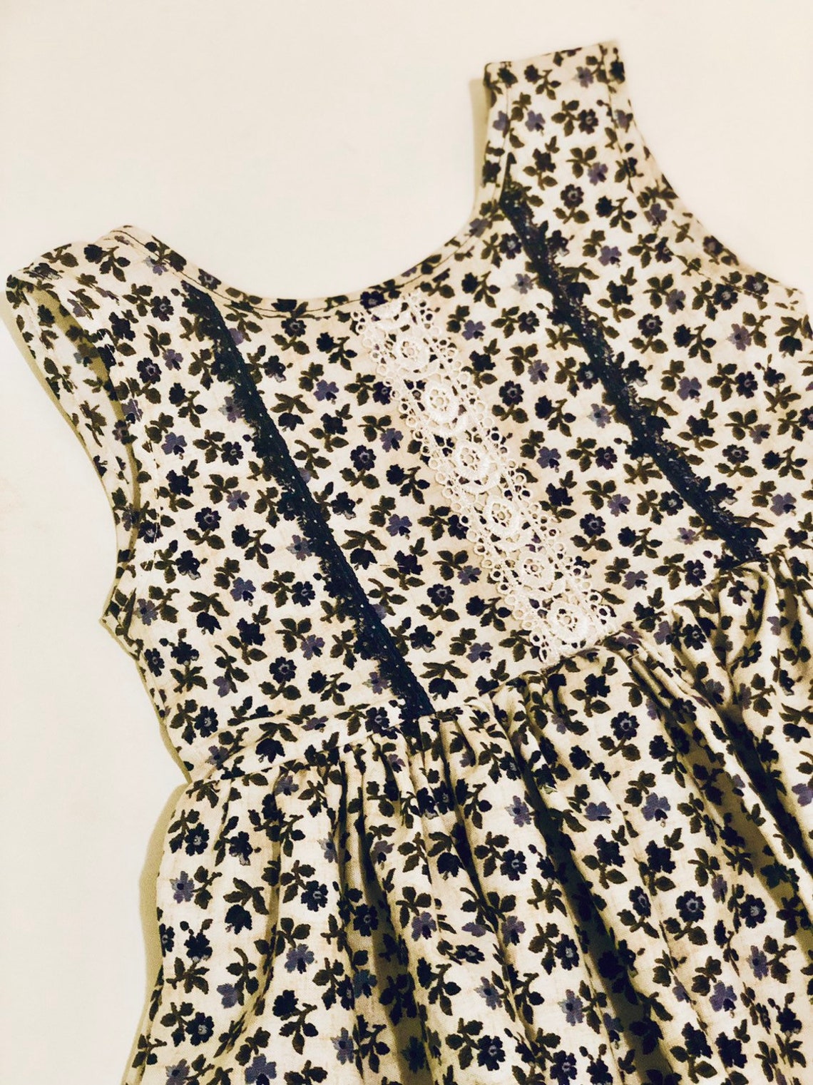Floral Dress for Girls, Blue Floral Dress, School Pictures Dress ...