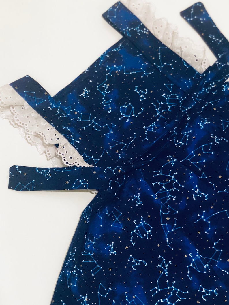 Constellation Star Cotton Dress for Girl, Outer Space Dress for ...