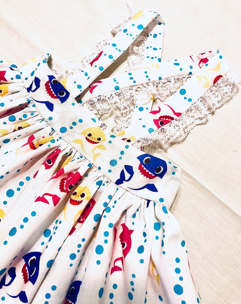Baby Shark Dress Birthday Dress Celebration Dress Baby - Etsy