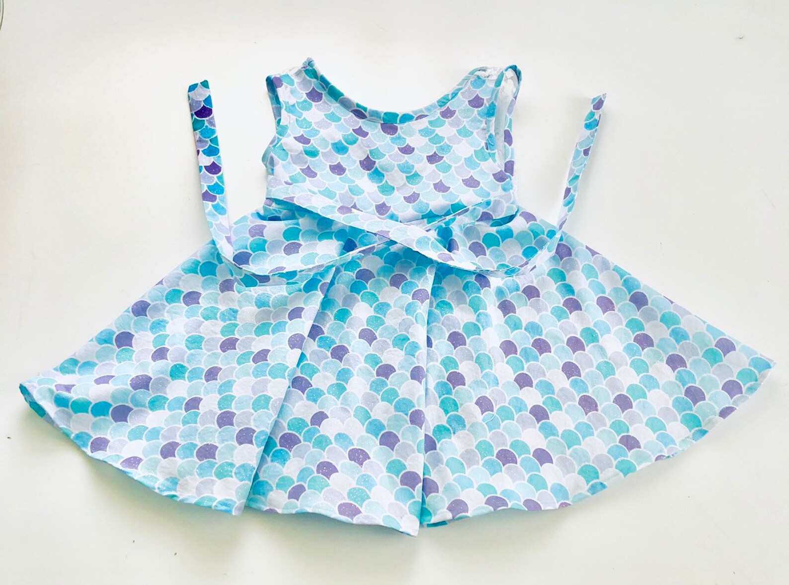 Mermaid Dress Girls Spring Dress Mermaid Scale Dress - Etsy