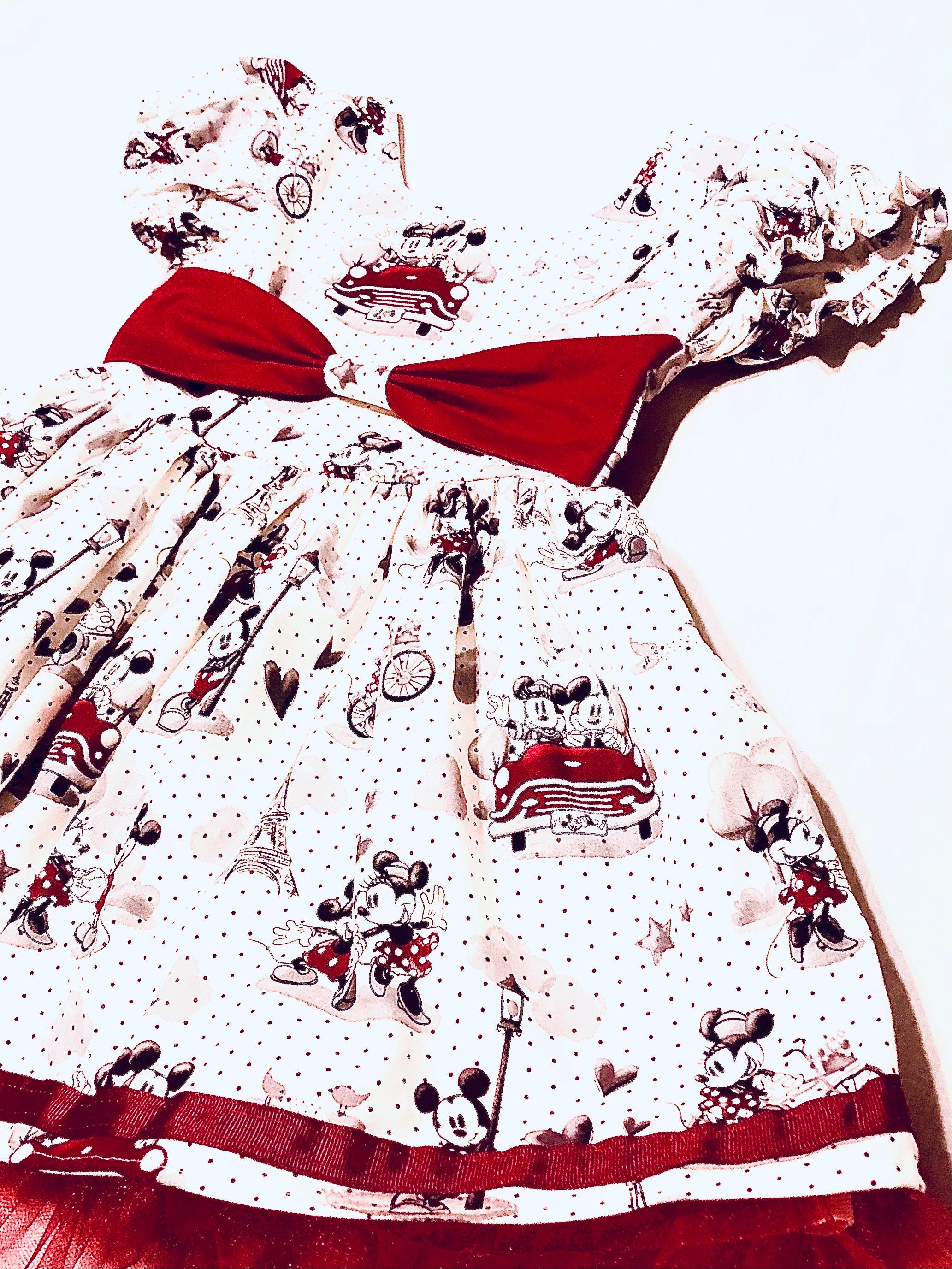 Minnie Mouse Dress Mickey Mouse Dress Girls Birthday Dress - Etsy