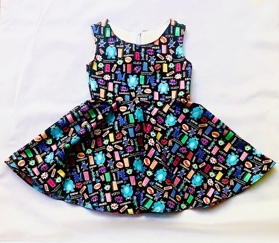 Monsters Inc Dress Birthday Dress Monsters Dress Gift for | Etsy